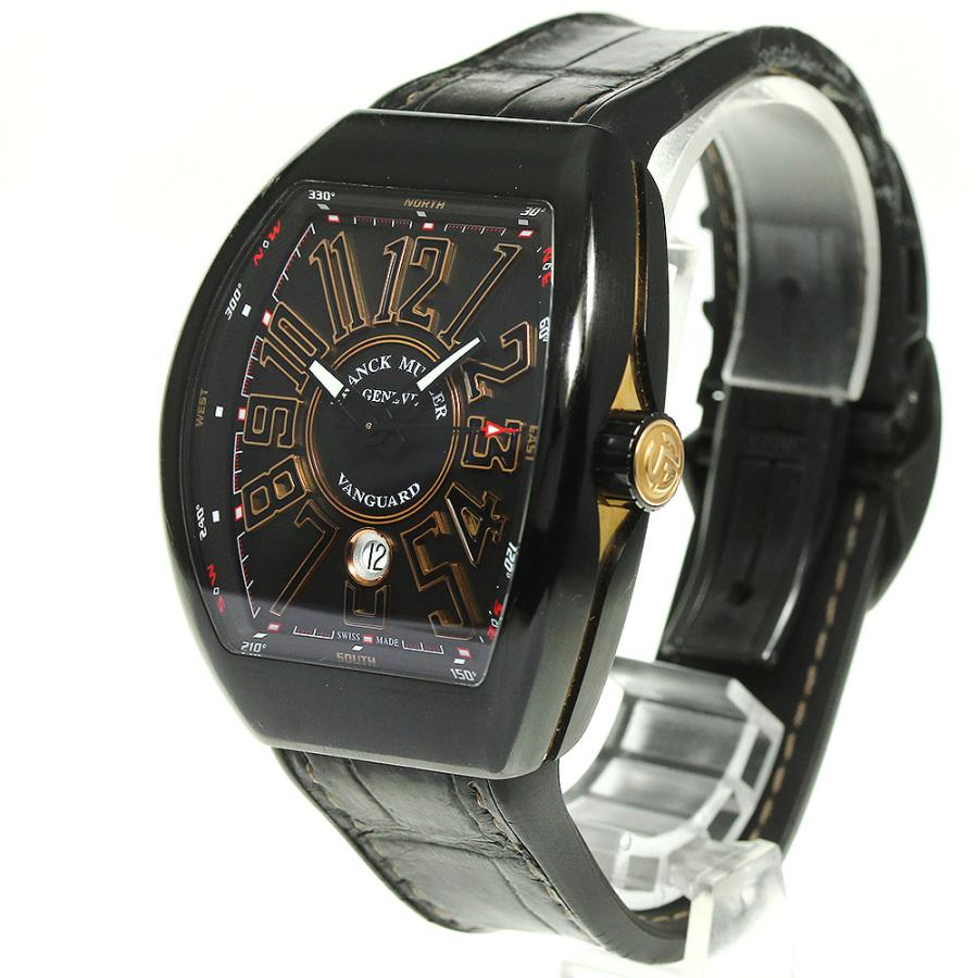 ベルト訳あり フランクミュラー FRANCK MULLER V45 SC DT TT NRBR 5N ヴァンガード デイト 自動巻き メンズ ...