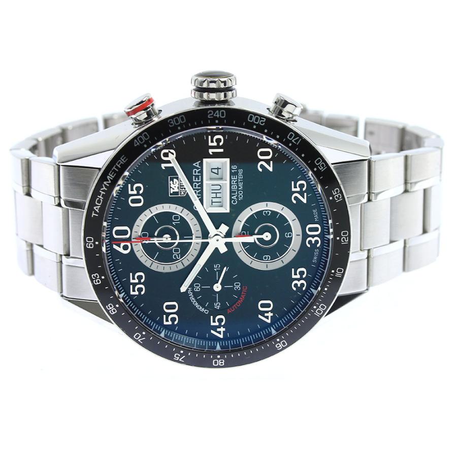 タグホイヤー TAG HEUER CV2A10.BA0796 カレラ クロノグラフ デイデイト 自動巻き メンズ 良品 保証書付き ...