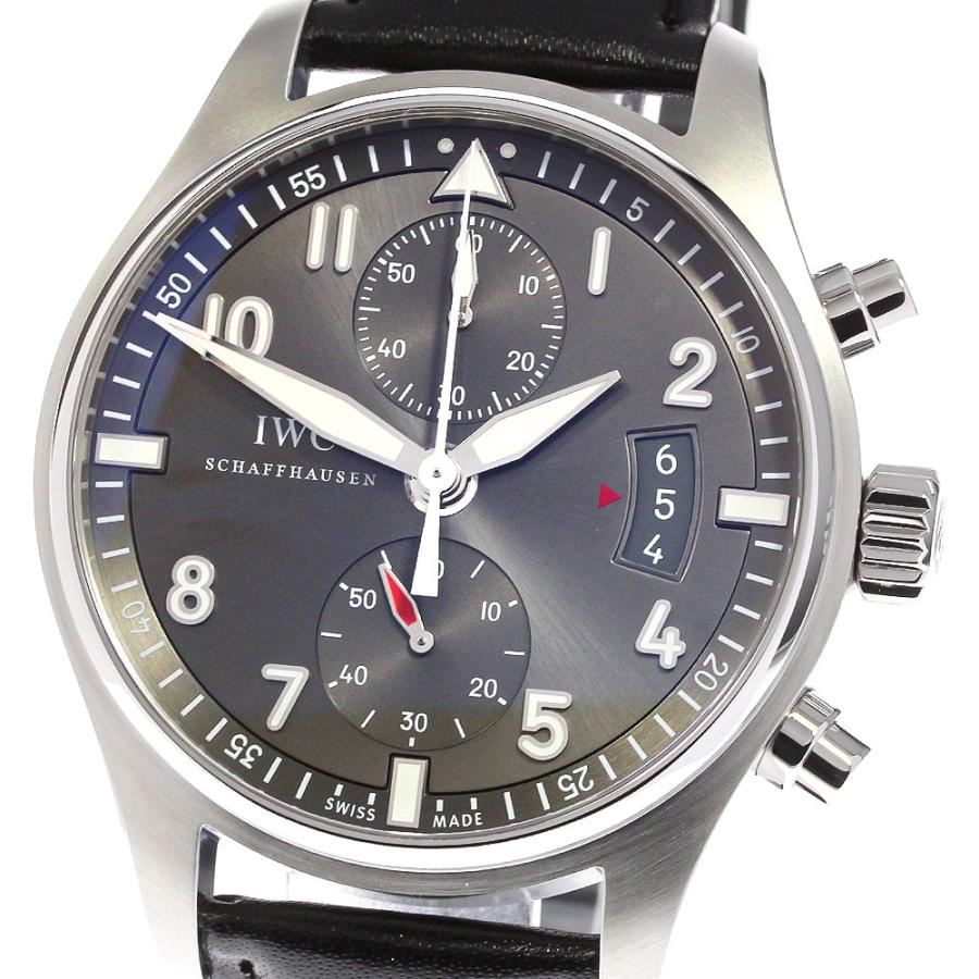 IWC SCHAFFHAUSEN IW387802 スピットファイア クロノグラフ 自動巻き メンズ 美品 保証書付き メーカーOH済み ...