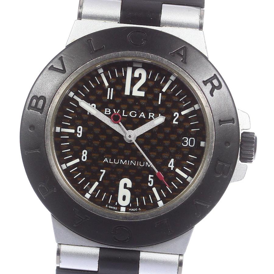 BVLGARI ブルガリ AL38TA アルミニウム デイト 自動巻き メンズ _748338 : CLOSER Yahoo!ショップ - 通販 - Yahoo!ショッピング