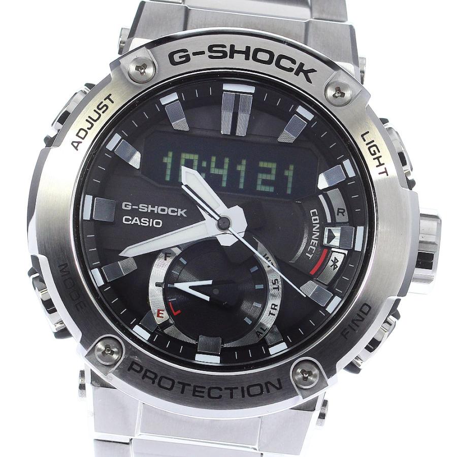 CASIO カシオ GST-B200D-1ADR Gショック G-STEEL ソーラー メンズ 極美品 箱・保証書付き_748802 ...