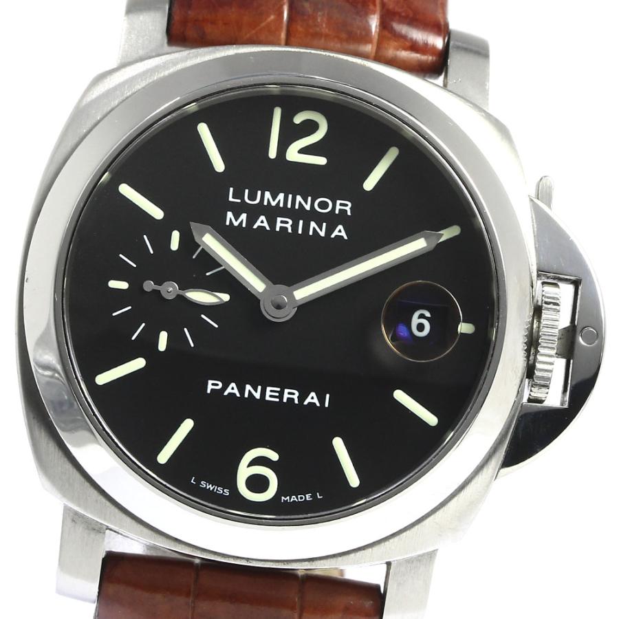 パネライ PANERAI PAM00048 ルミノール マリーナ スモールセコンド デイト 自動巻き メンズ 保証書付き_748972 : ...