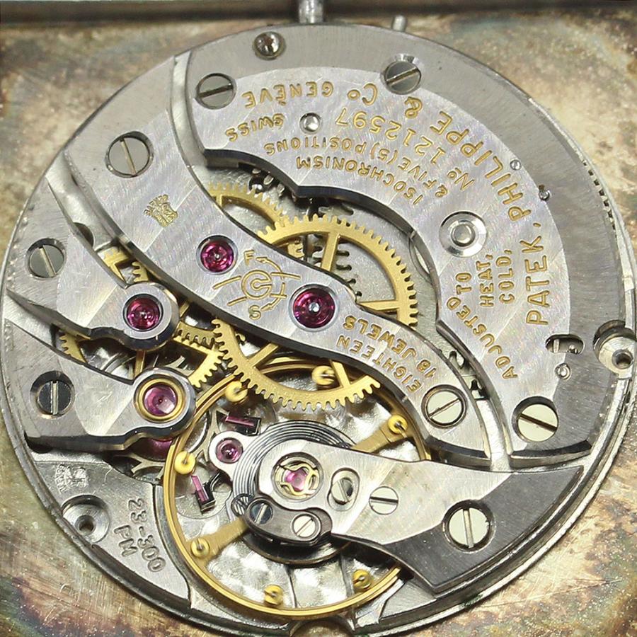 PATEK PHILIPPE パテックフィリップ 3519 ヴィンテージ K18WG スクエア Cal.18 手巻き メンズ _749178 ...