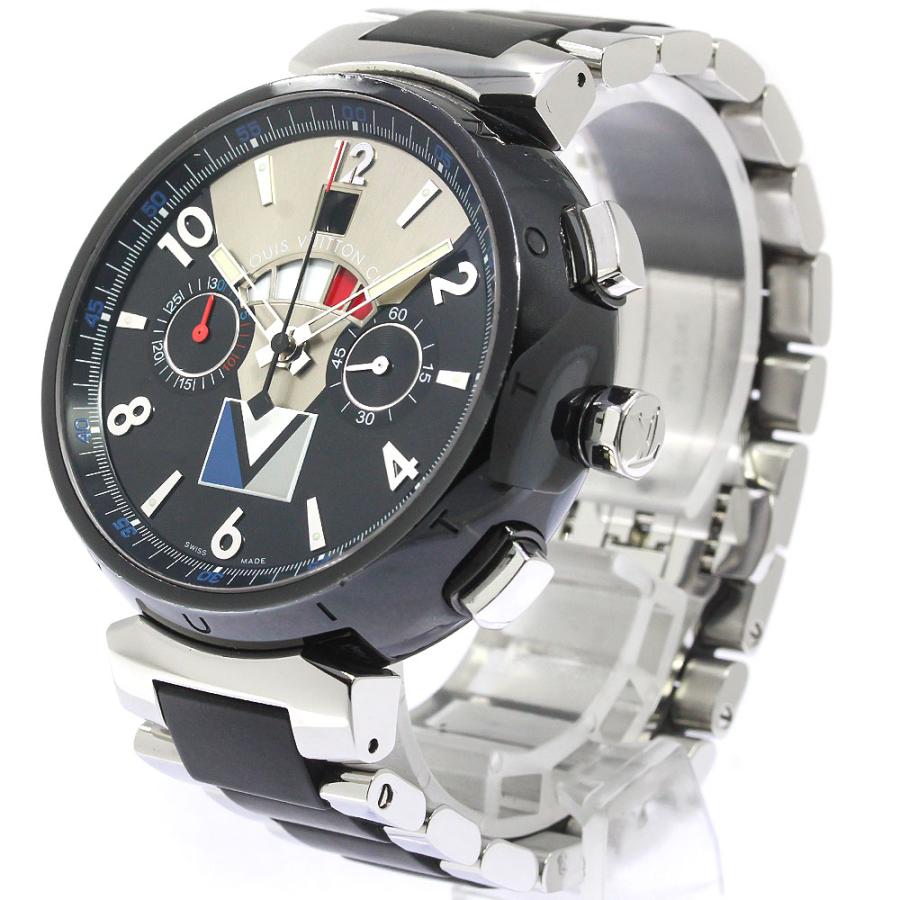 訳あり ルイ・ヴィトン LOUIS VUITTON Q102G タンブール レガッタ クロノグラフ 自動巻き メンズ _749791【ev20 ...
