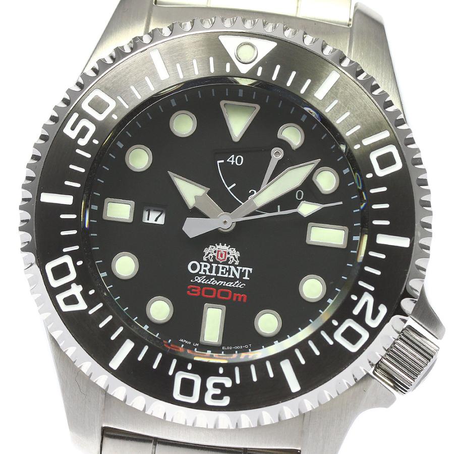 ORIENT（オリエント） ORIENT EL02-D0-B ダイバー300M パワーリザーブ 自動巻き メンズ 極美品 保証書付き ...