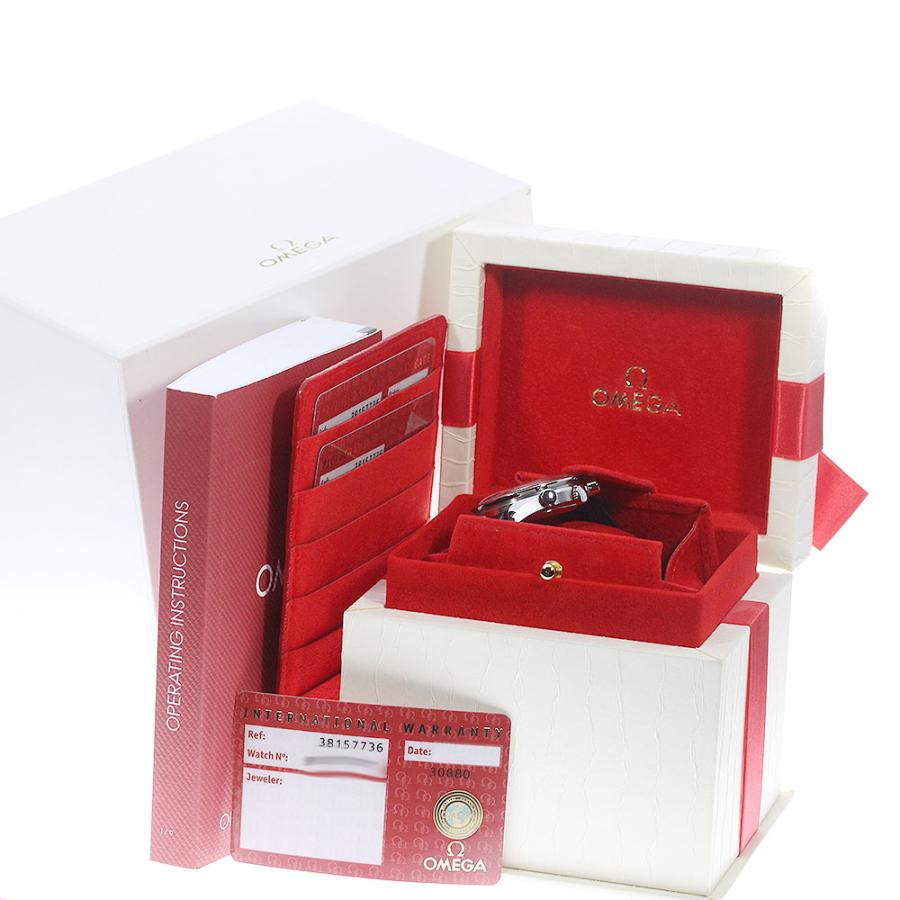 オメガ OMEGA 3815.77.36 スピードマスター クロノグラフ ダイヤベゼル 自動巻き レディース 良品 箱・保証書付き ...