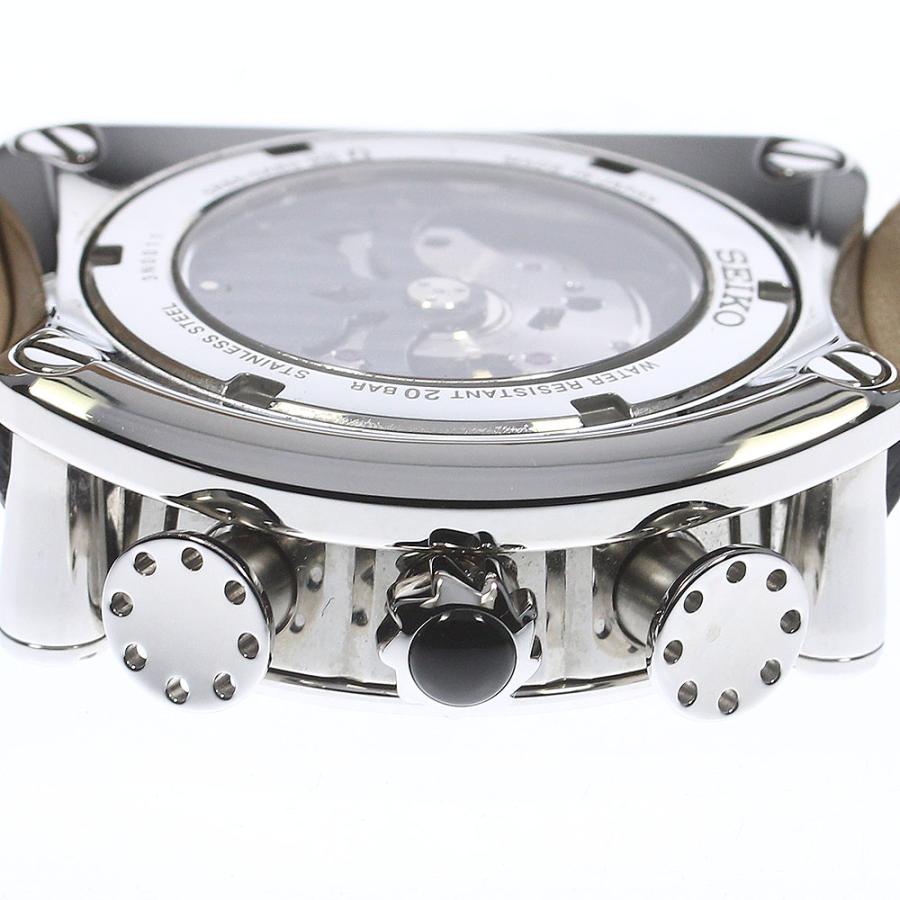 SEIKO セイコー SBLA025/5R86-0AB0 ガランテ クロノグラフ パワーリザーブ スプリングドライブ メンズ 美品 箱・保証書 ...