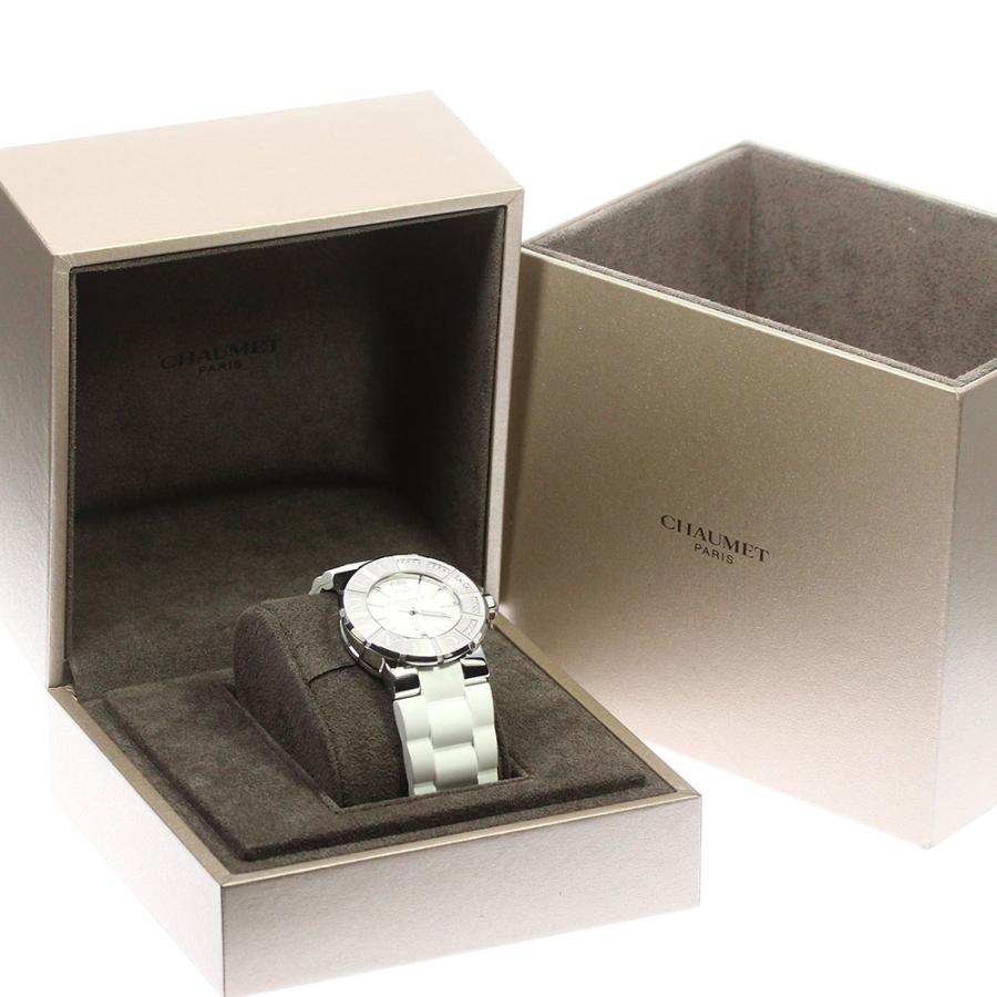 CHARRIOL ショーメ Chaumet 622C クラスワン デイト ベゼルダイヤ クォーツ レディース 良品 箱付き_751213 ...