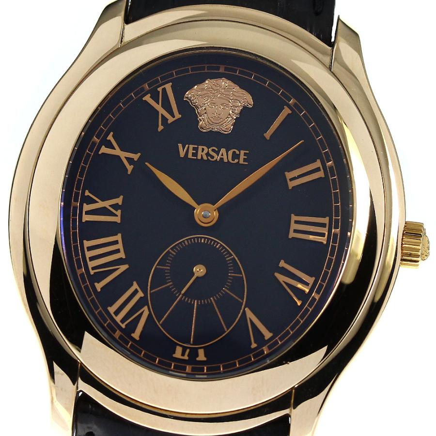 VERSACE ヴェルサーチ OLQ00 K18YG スモールセコンド クォーツ メンズ 良品 _751375 : CLOSER Yahoo!ショップ - 通販 - Yahoo!ショッピング
