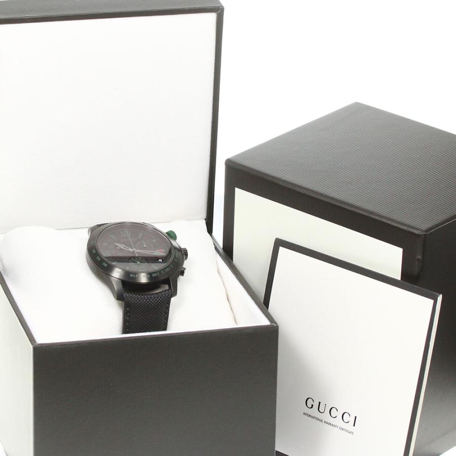 GUCCI グッチ 126.2/YA126225 Gタイムレス クロノグラフ クォーツ メンズ 極美品 箱・保証書付き_751481 ...