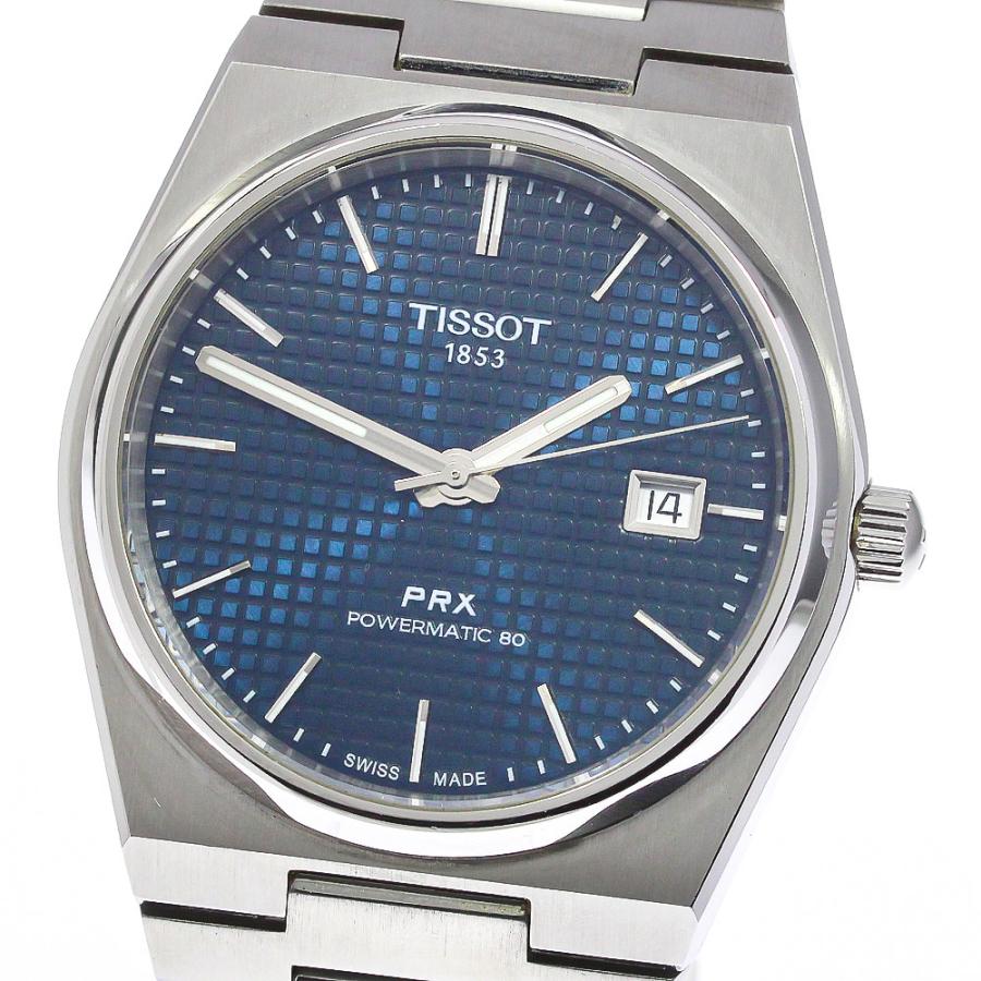 TISSOT ティソ T137407A PRX パワーマティック80 デイト 自動巻き メンズ 良品 保証書付き_751520 ...