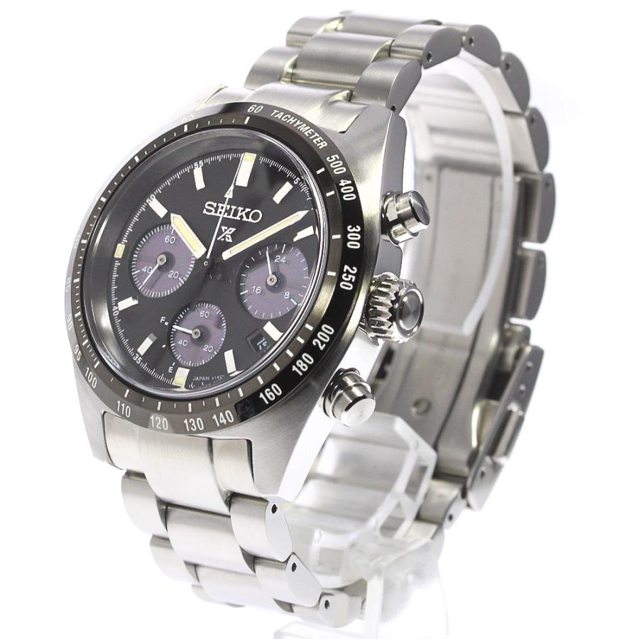 SEIKO セイコー SBDL091 プロスペックス スピードタイマー クロノグラフ ソーラー メンズ 美品 箱・保証書付き_752358 ...