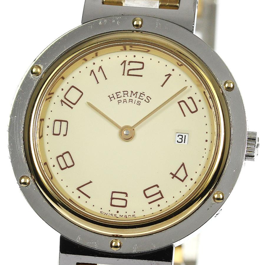 エルメス HERMES クリッパー デイト クォーツ ボーイズ _752553 :752553:CLOSER Yahoo!ショップ - 通販 ...