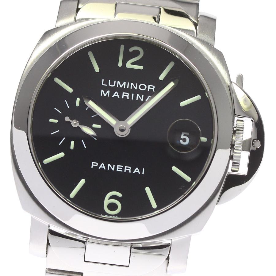 パネライ PANERAI PAM00050 ルミノールマリーナ スモールセコンド デイト 自動巻き メンズ 良品 箱付き_753064 : ...