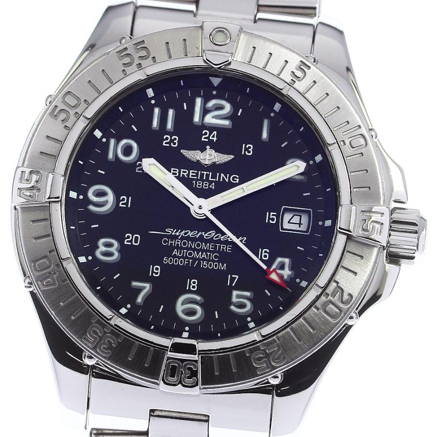 ブライトリング BREITLING A17360 スーパーオーシャン デイト 自動巻き メンズ _753125 : CLOSER Yahoo!ショップ - 通販 - Yahoo!ショッピング