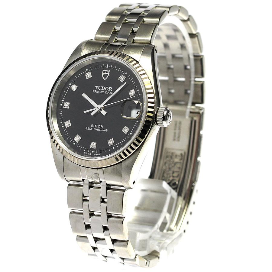 TUDOR チュードル 74034 プリンス オイスターデイト WGベゼル Cal.2824-2 10Pダイヤ 自動巻き メンズ ...