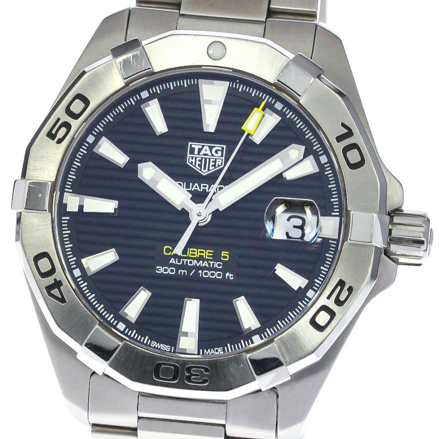 TAG HEUER 訳あり タグホイヤー WBD2110-0 アクアレーサー キャリバー5 デイト 自動巻き メンズ 箱・保証書付き ...