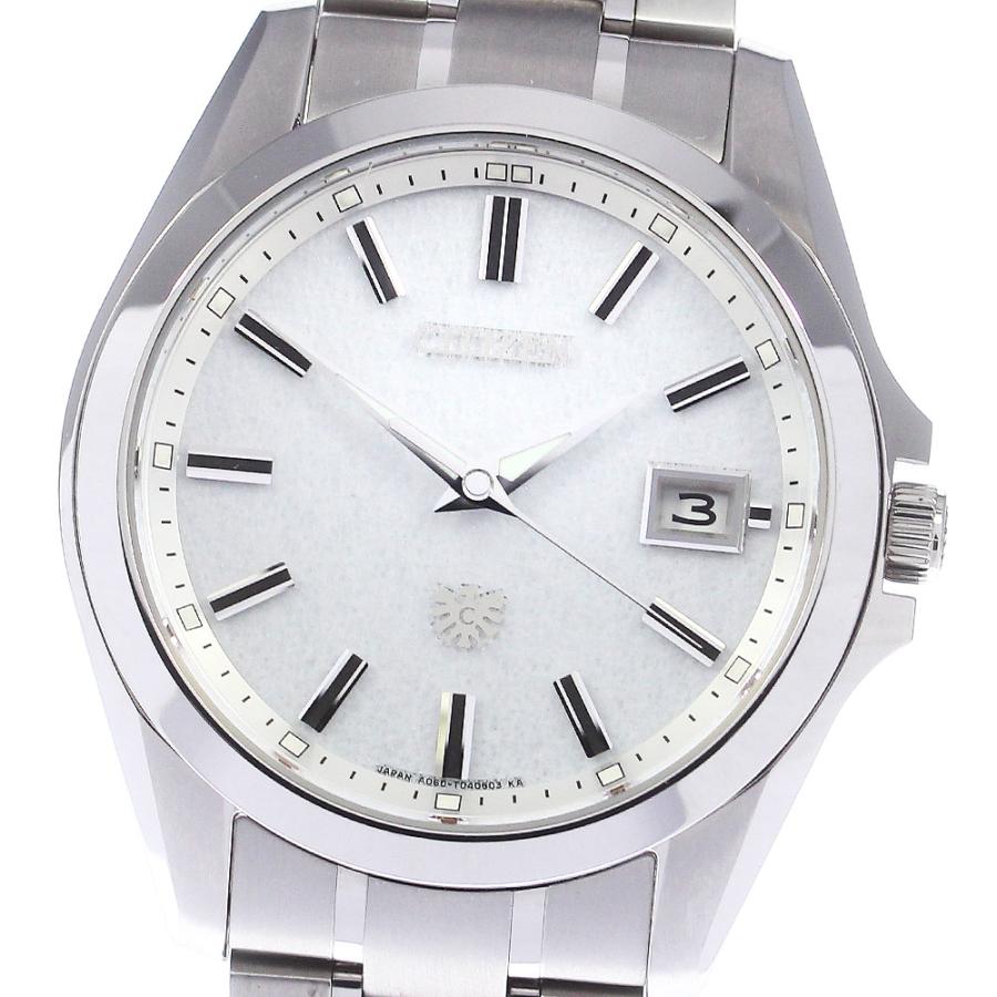 CITIZEN シチズン A060-T27351/AQ4091-56A ザ・シチズン 和紙文字盤 エコドライブ ソーラー メンズ 美品 ...
