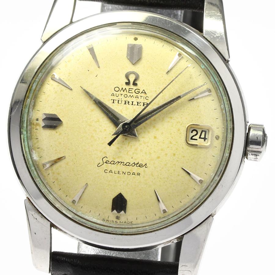 OMEGA オメガ 2849.4 SC TURLER Wネーム シーマスター カレンダー cal.503 自動巻き メンズ _754362 ...