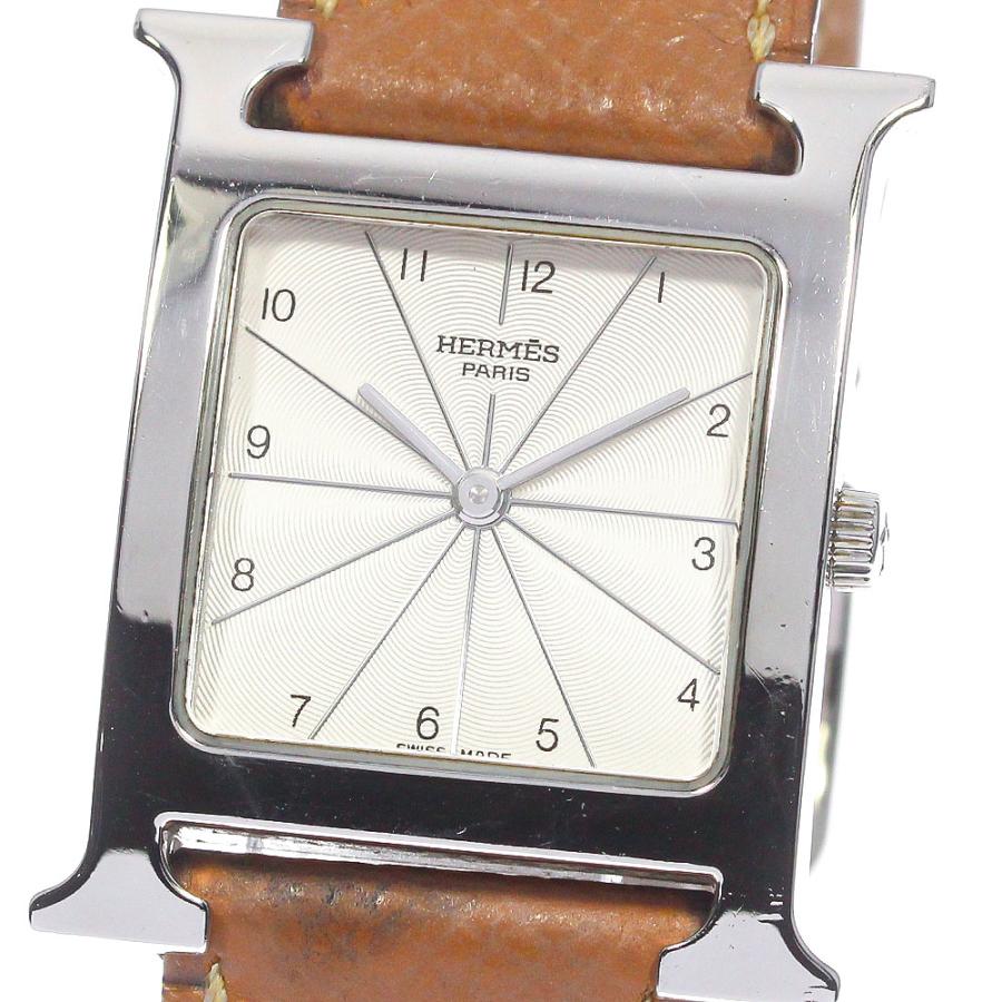 HERMES エルメス HH1.510 Hウォッチ クォーツ ボーイズ _754703 : CLOSER Yahoo!ショップ - 通販 - Yahoo!ショッピング