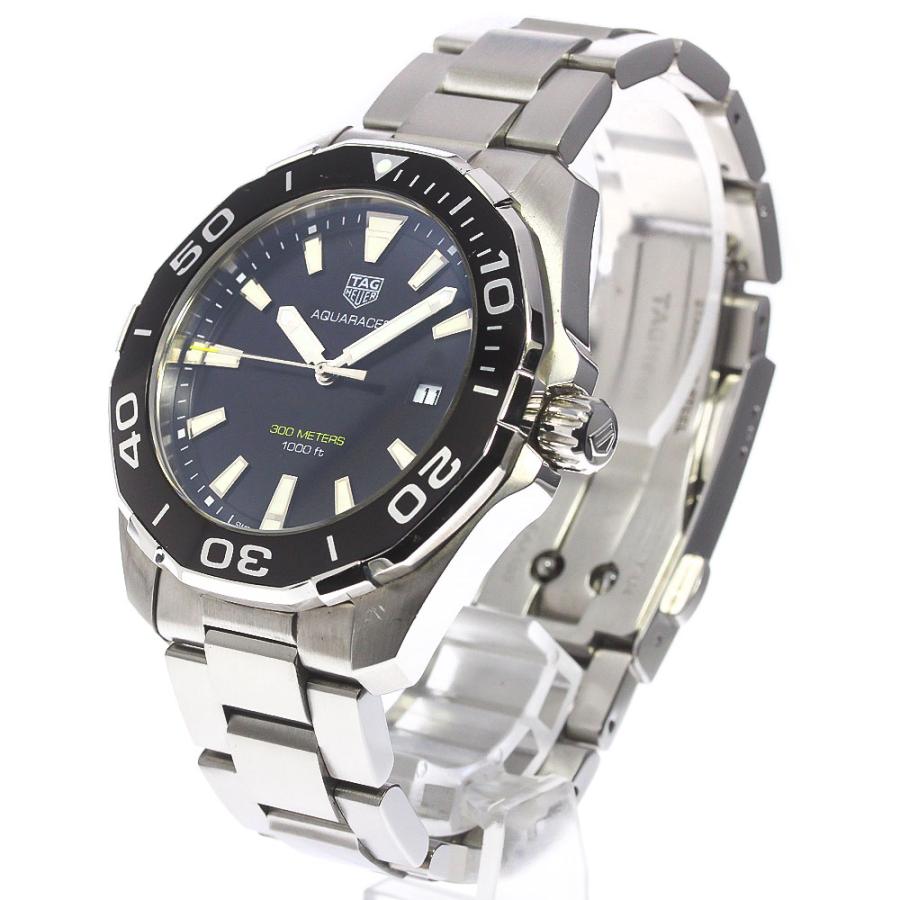 TAG HEUER タグホイヤー WAY101A アクアレーサー デイト クォーツ メンズ _754803 : CLOSER Yahoo ...