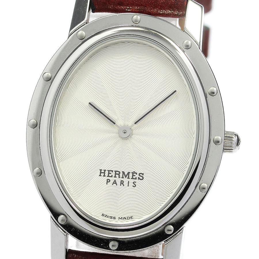 エルメス HERMES CO1.510 クリッパー オーバル クォーツ レディース 美品 箱付き_755028 : 755028 : CLOSER Yahoo!ショップ - 通販 ...