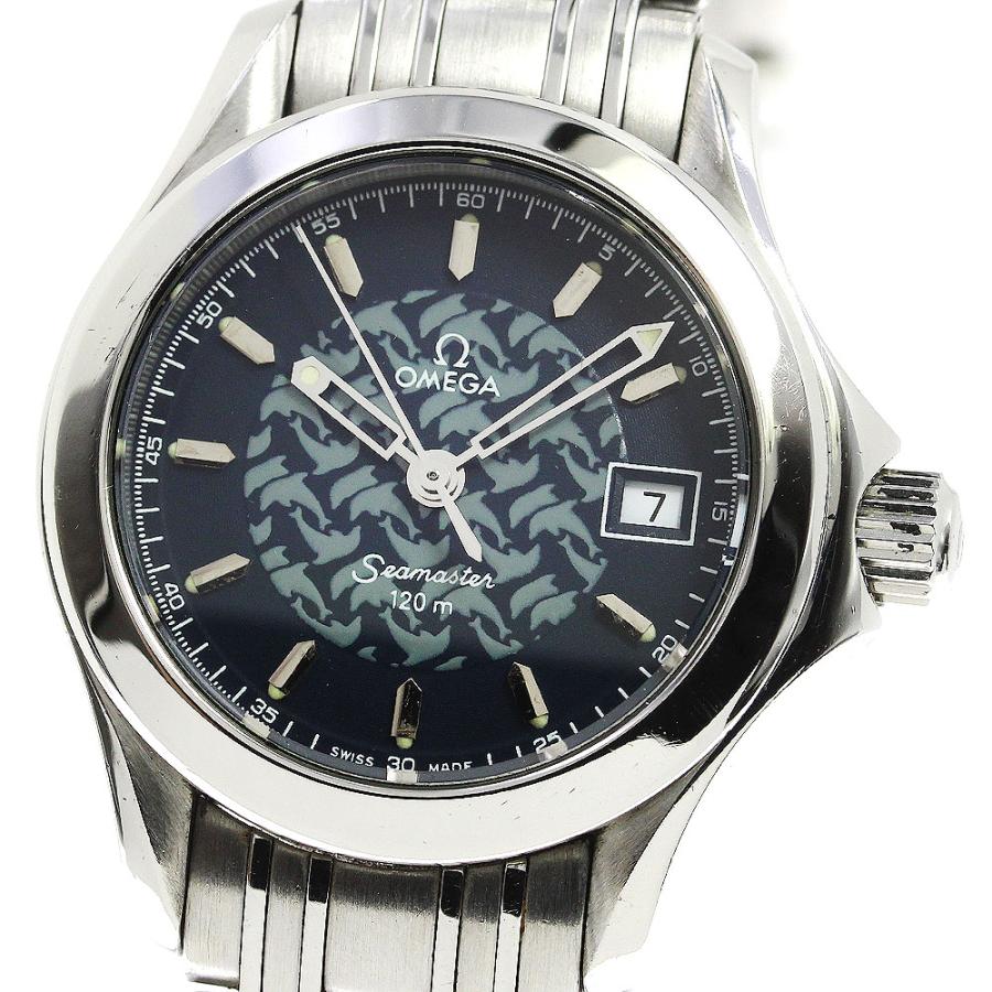 オメガ OMEGA 2588.80 シーマスター120 ジャックマイヨール1997 クォーツ レディース 保証書付き_755286【ev10 ...
