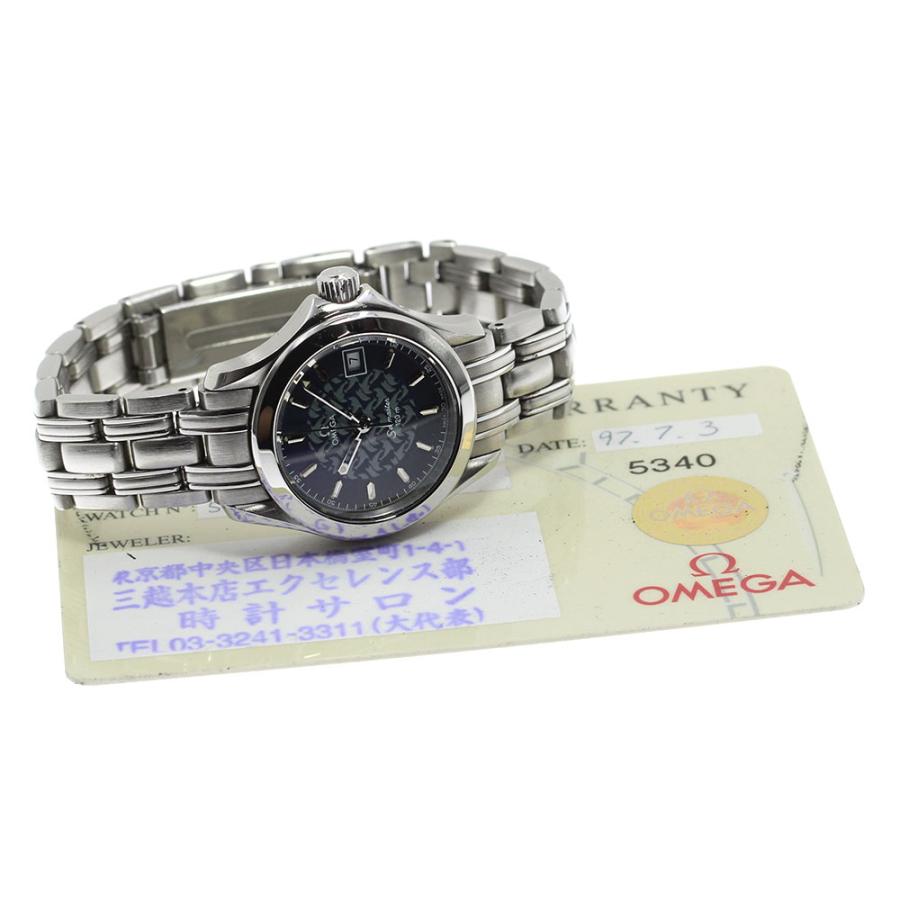 オメガ OMEGA 2588.80 シーマスター120 ジャックマイヨール1997 クォーツ レディース 保証書付き_755286【ev10 ...