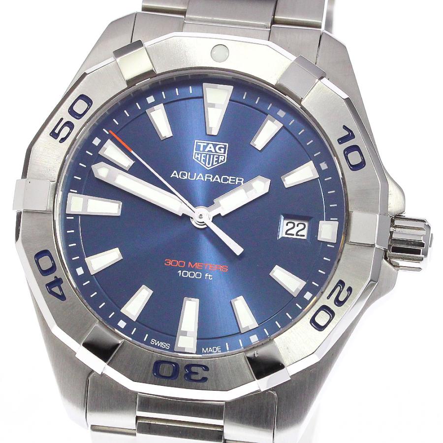 TAG HEUER タグホイヤー WBD1112 アクアレーサー デイト クォーツ メンズ 良品 保証書付き_756572 : CLOSER ...