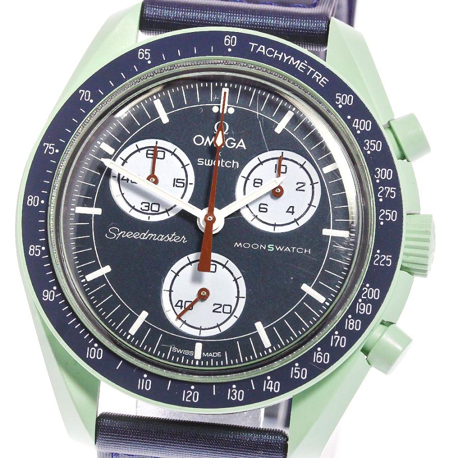 Swatch スウォッチ SO33G100 OMEGA×Swatch MISSION ON EARTH クォーツ メンズ 箱・保証書付き ...