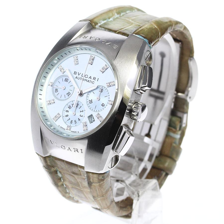 BVLGARI ブルガリ EG35SCH エルゴン インデックスダイヤ 自動巻き ボーイズ _756713 : CLOSER Yahoo!ショップ - 通販 - Yahoo!ショッピング