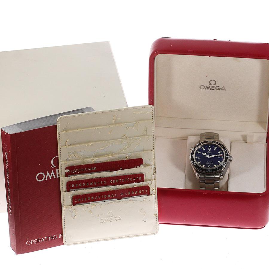 OMEGA オメガ 2200.50 シーマスター600 プラネットオーシャン デイト 自動巻き メンズ 箱・保証書付き_756916 ...