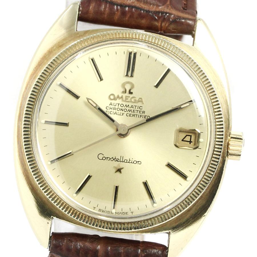 OMEGA オメガ 168.027 コンステレーション YGベゼル Cal.564 自動巻き メンズ _757114 : CLOSER Yahoo!ショップ - 通販 - Yahoo!ショッピング