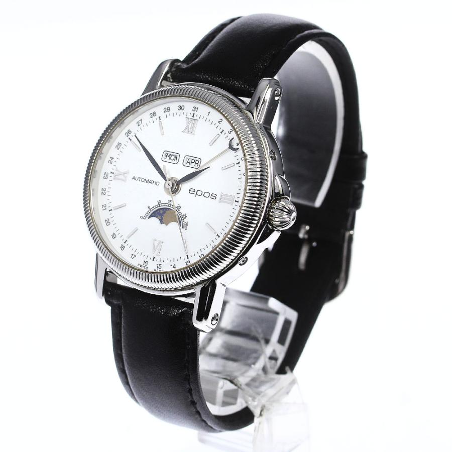 エポス EPOS 3191 ラウンド トリプルカレンダー ムーンフェイズ 自動巻き メンズ _758082 : CLOSER Yahoo!ショップ - 通販 - Yahoo!ショッピング