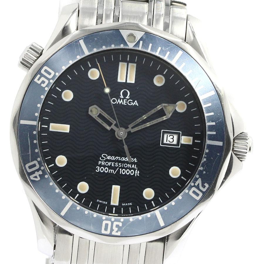 OMEGA オメガ 2541.80 シーマスター300 デイト クォーツ メンズ _758152 : CLOSER Yahoo!ショップ ...