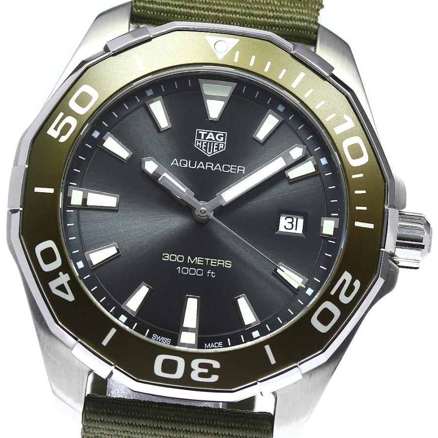TAG HEUER タグホイヤー WAY101A アクアレーサー デイト クォーツ メンズ 美品 箱・保証書付き_759179 ...