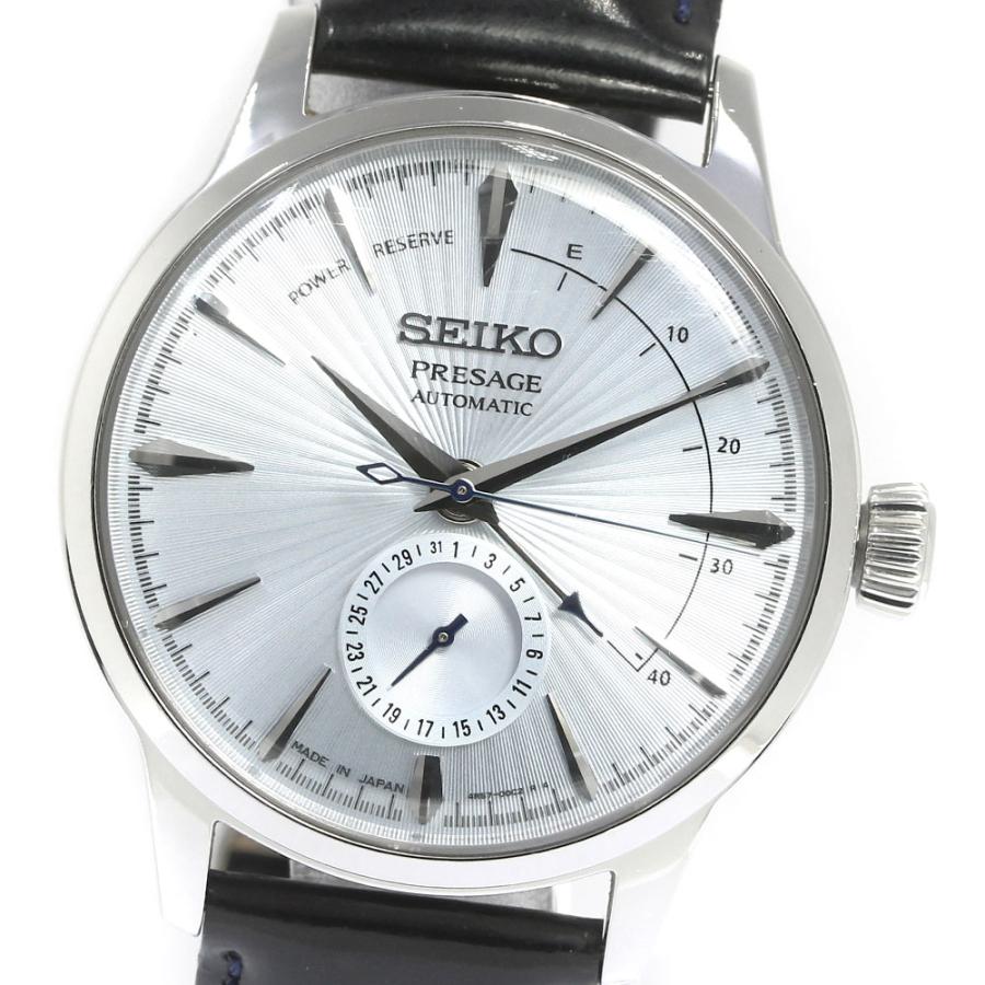 SEIKO セイコー 4R57-00E0/SAYR081 プレザージュ パワーリザーブ 自動巻き メンズ _759256 : CLOSER ...