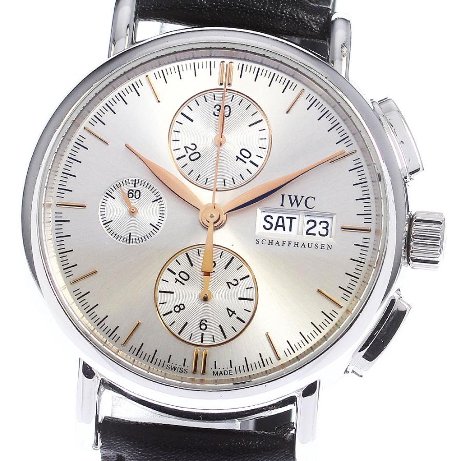 IWC IWC SCHAFFHAUSEN IW378302 ポートフィノ クロノグラフ デイデイト 自動巻き メンズ _760024 : ...