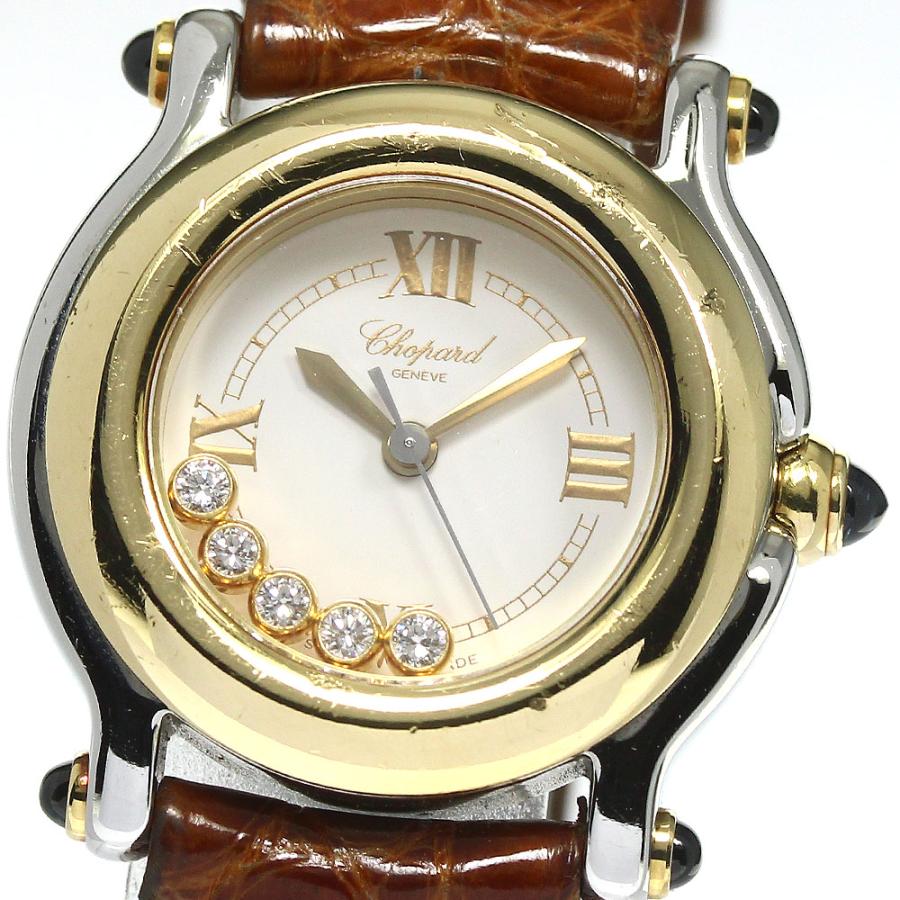 Chopard ショパール 27/8246-23 ハッピースポーツ YGベゼル 5Pダイヤ クォーツ レディース _760143 : CLOSER Yahoo!ショップ - 通販 ...