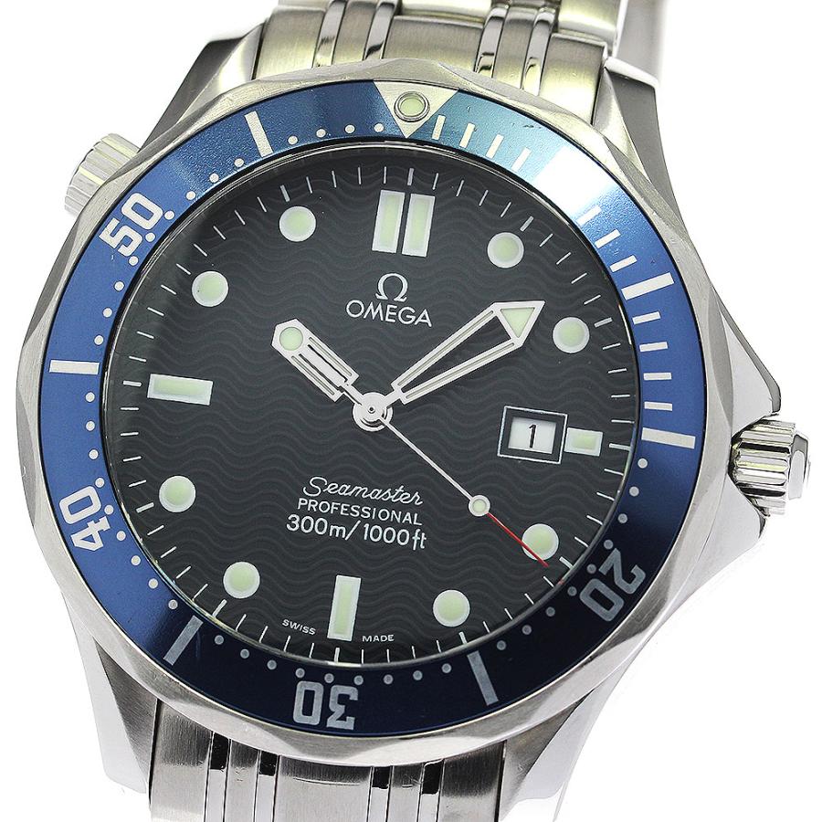 OMEGA オメガ 2541.80 シーマスター300 デイト クォーツ メンズ _760446 : CLOSER Yahoo!ショップ ...