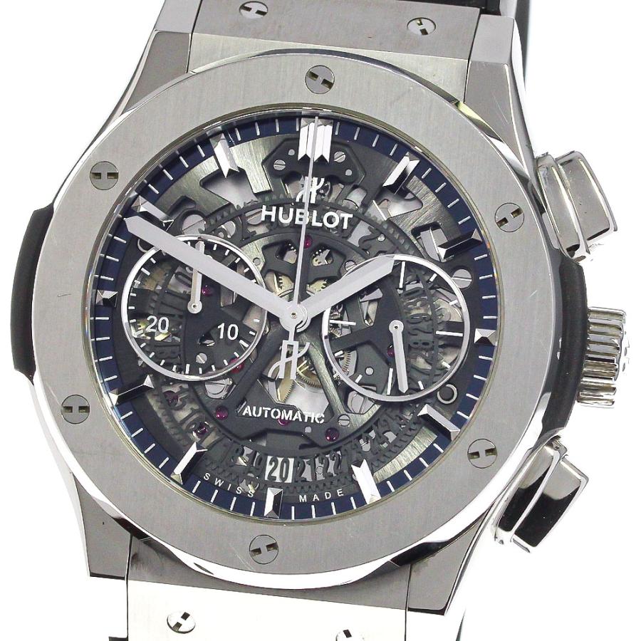HUBLOT ウブロ 525.NX.0170.LR クラシック フュージョン アエロ クロノグラフ チタニウム 自動巻き メンズ 良品 箱 ...