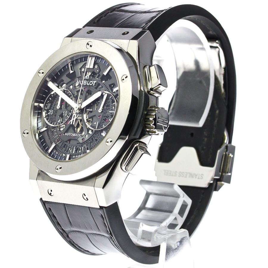 HUBLOT ウブロ 525.NX.0170.LR クラシック フュージョン アエロ クロノグラフ チタニウム 自動巻き メンズ 良品 箱 ...