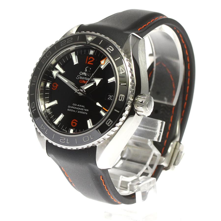 OMEGA オメガ 232.32.44.22.01.002 シーマスター プラネットオーシャン コーアクシャル GMT 自動巻き メンズ 良品 ...