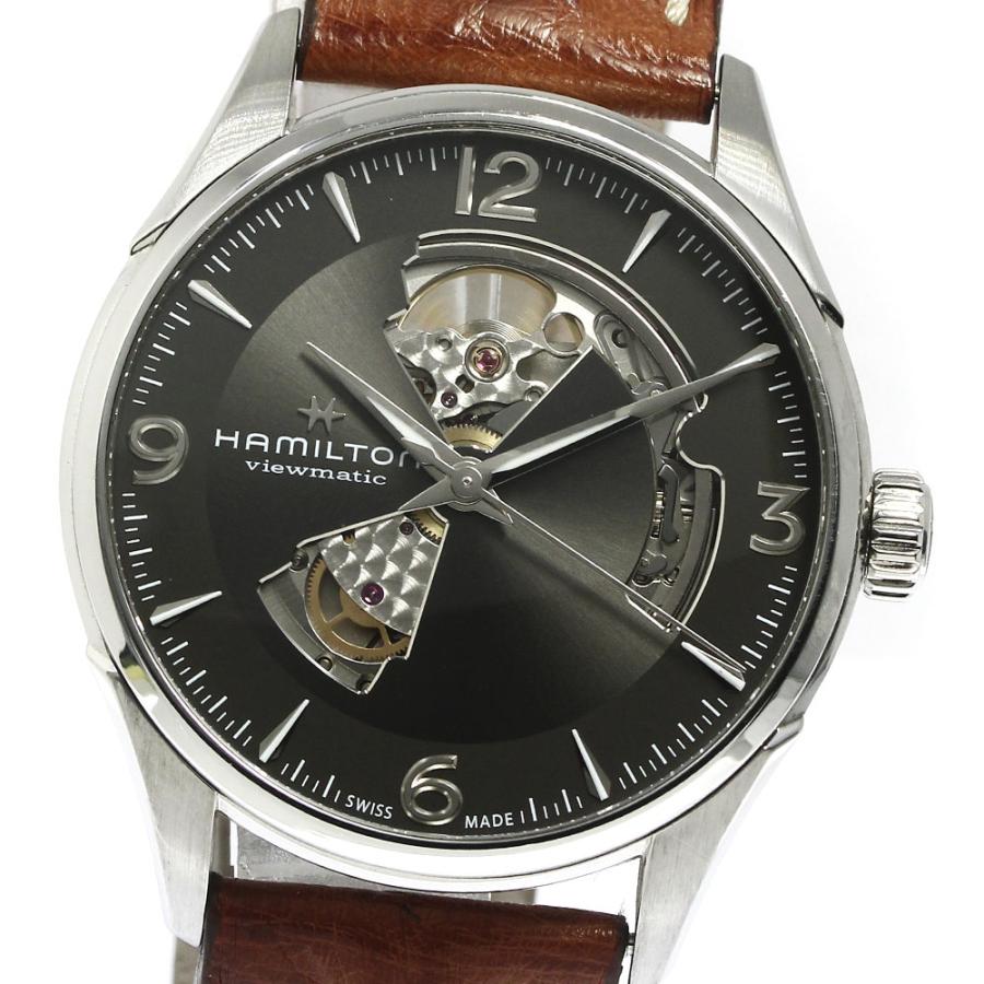 HAMILTON ハミルトン H327050 ジャズマスター ビューマチック オープンハート 自動巻き メンズ _760497 ...