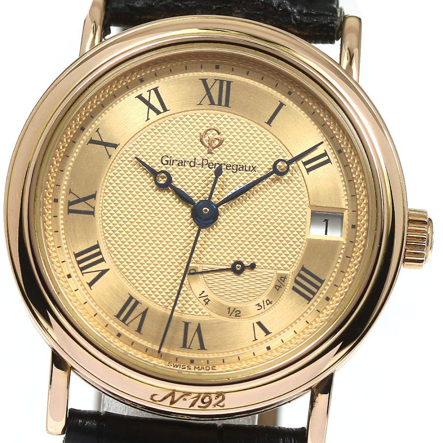 ジラール・ペルゴ GIRARD-PERREGAUX 4794 ラウンドウォッチ K18PG パワーリザーブ 自動巻き メンズ 美品 _761180 : CLOSER Yahoo!ショップ ...