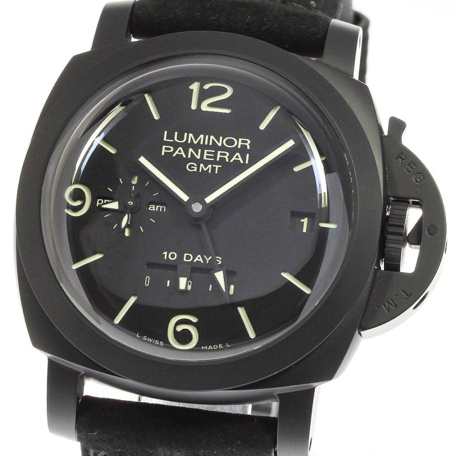 パネライ PANERAI PAM00335 ルミノール 1950 10デイズ GMT 自動巻き メンズ 極美品 内箱・保証書付き_761355 ...