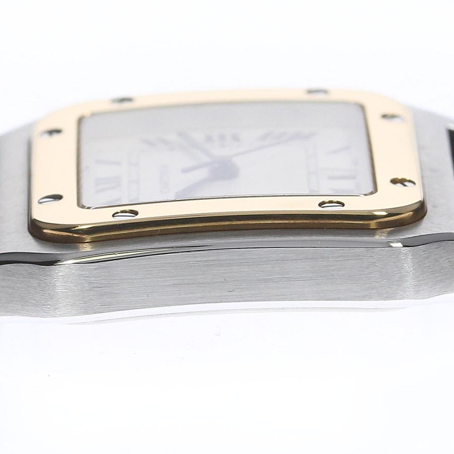 Cartier カルティエ CARTIER W200114B サントスガルベ LM YGベゼル クォーツ メンズ 良品 _761546 ...