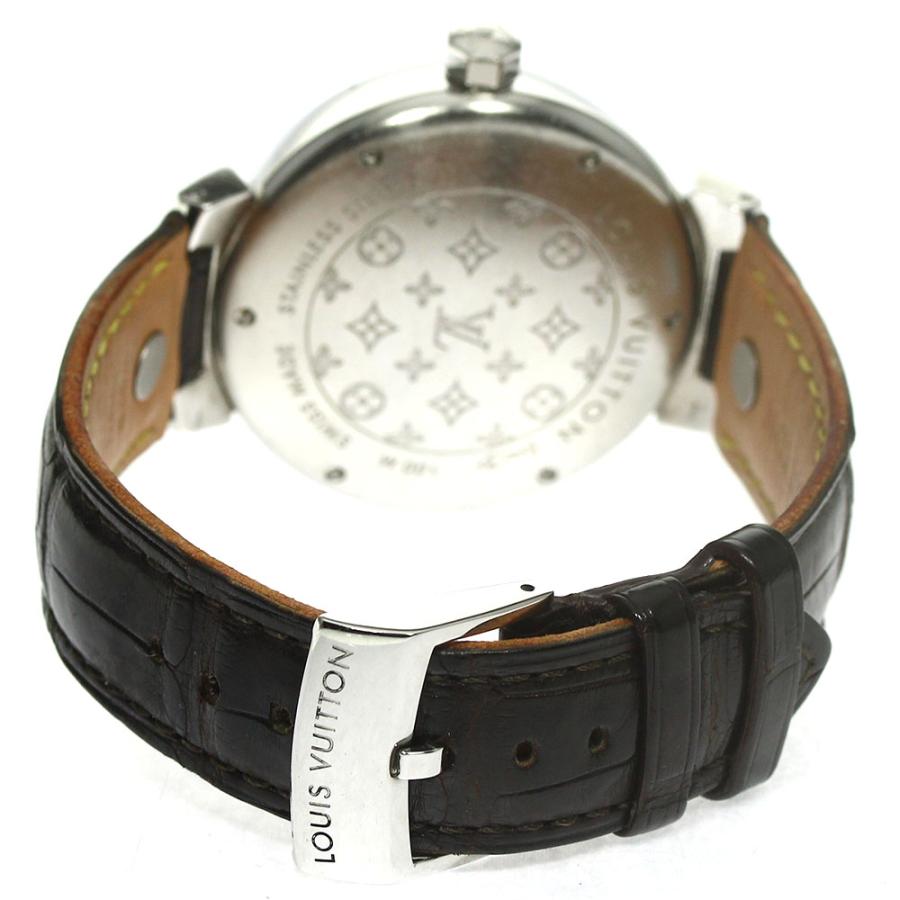 LOUIS VUITTON ルイ・ヴィトン Q1111 タンブール デイト クォーツ メンズ _761842 : CLOSER Yahoo ...