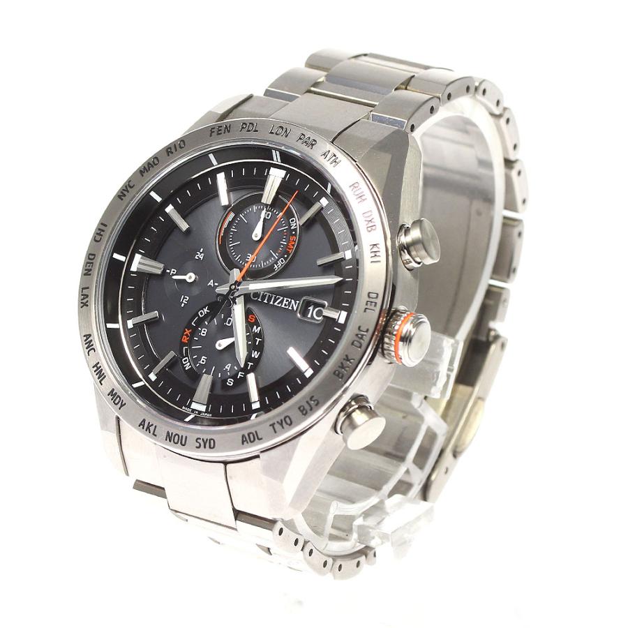 CITIZEN シチズン AT8181-63E/H800-T025862 アテッサ エコドライブ ソーラー電波 メンズ 極美品 箱・保証書付き ...