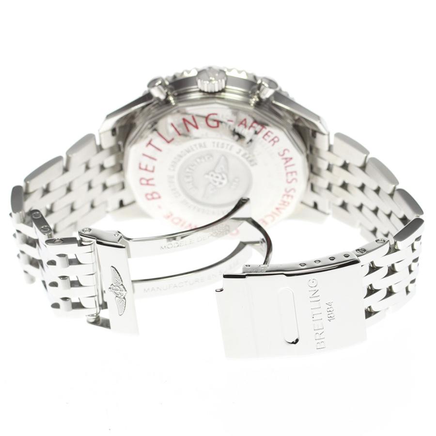 ブライトリング BREITLING A24322 ナビタイマー ワールド クロノグラフ GMT 自動巻き メンズ 良品 保証書付き ...